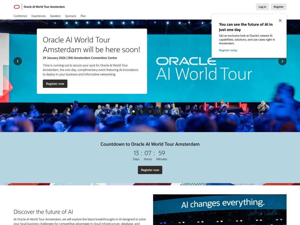 Oracle AI World Tour Amsterdam - YARD